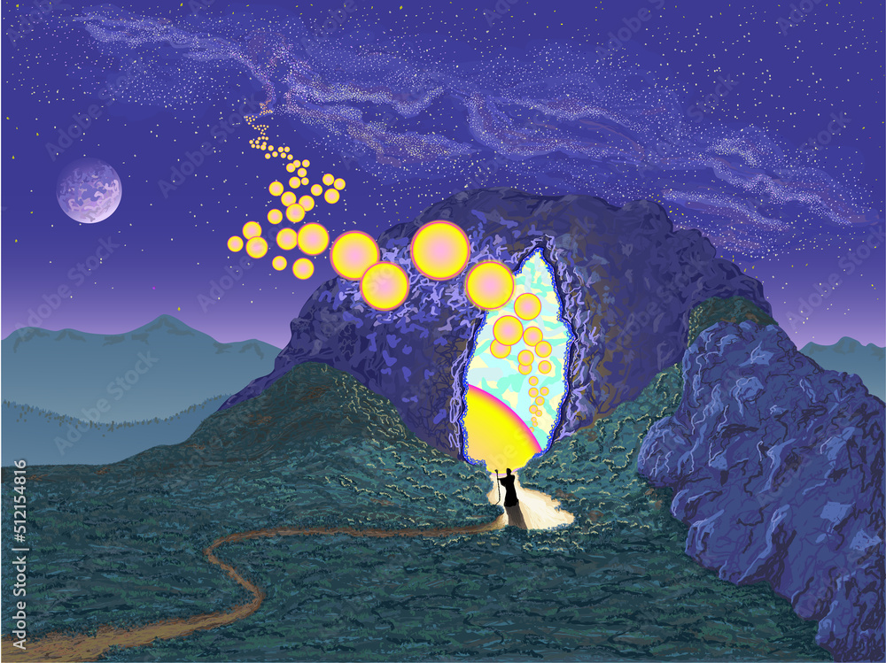 Extra-dimensional Portal Stock Illustration | Adobe Stock