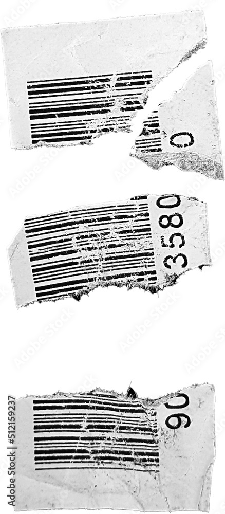 Sticker Torn Paper Elements Stock Photo | Adobe Stock