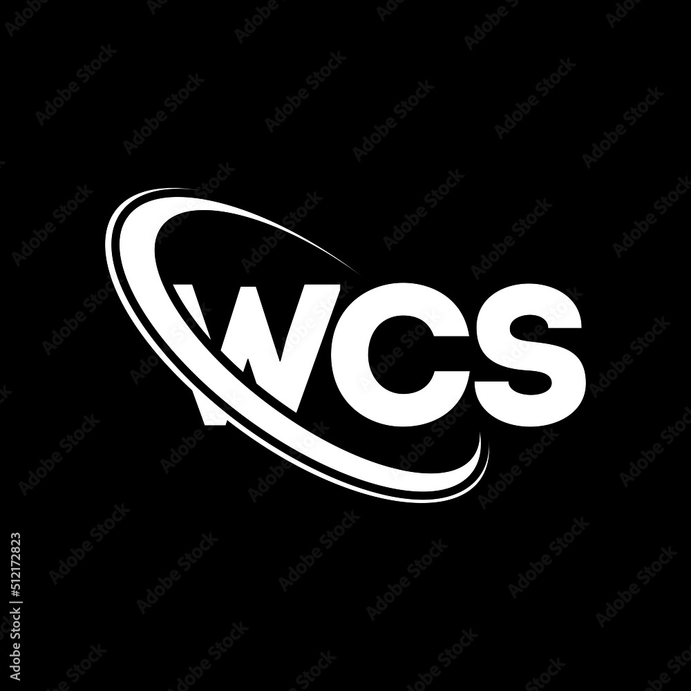 WCS logo. WCS letter. WCS letter logo design. Intitials WCS logo linked ...