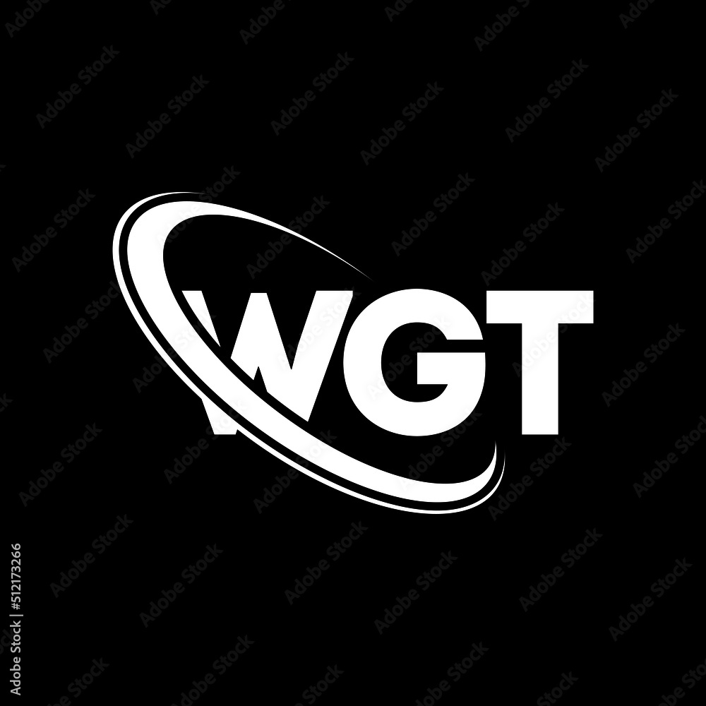 WGT logo. WGT letter. WGT letter logo design. Initials WGT logo linked ...