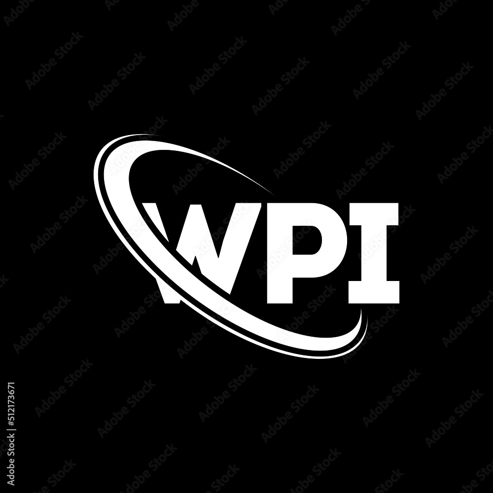 WPI logo. WPI letter. WPI letter logo design. Initials WPI logo linked ...
