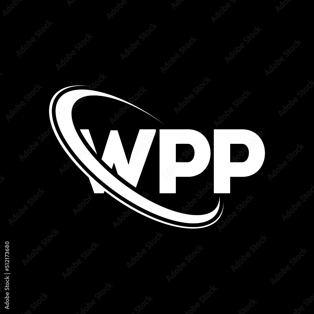 WPP logo. WPP letter. WPP letter logo design. Initials WPP logo linked ...