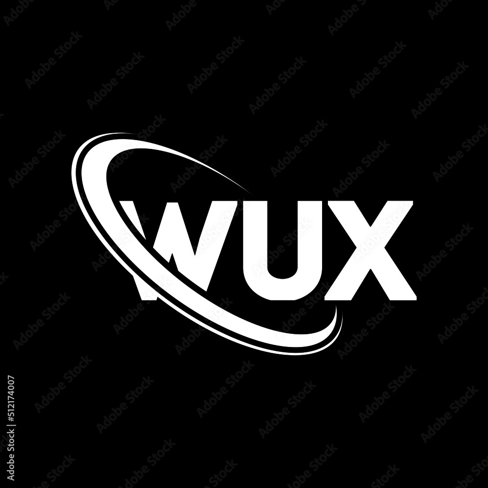 WUX logo. WUX letter. WUX letter logo design. Initials WUX logo linked ...