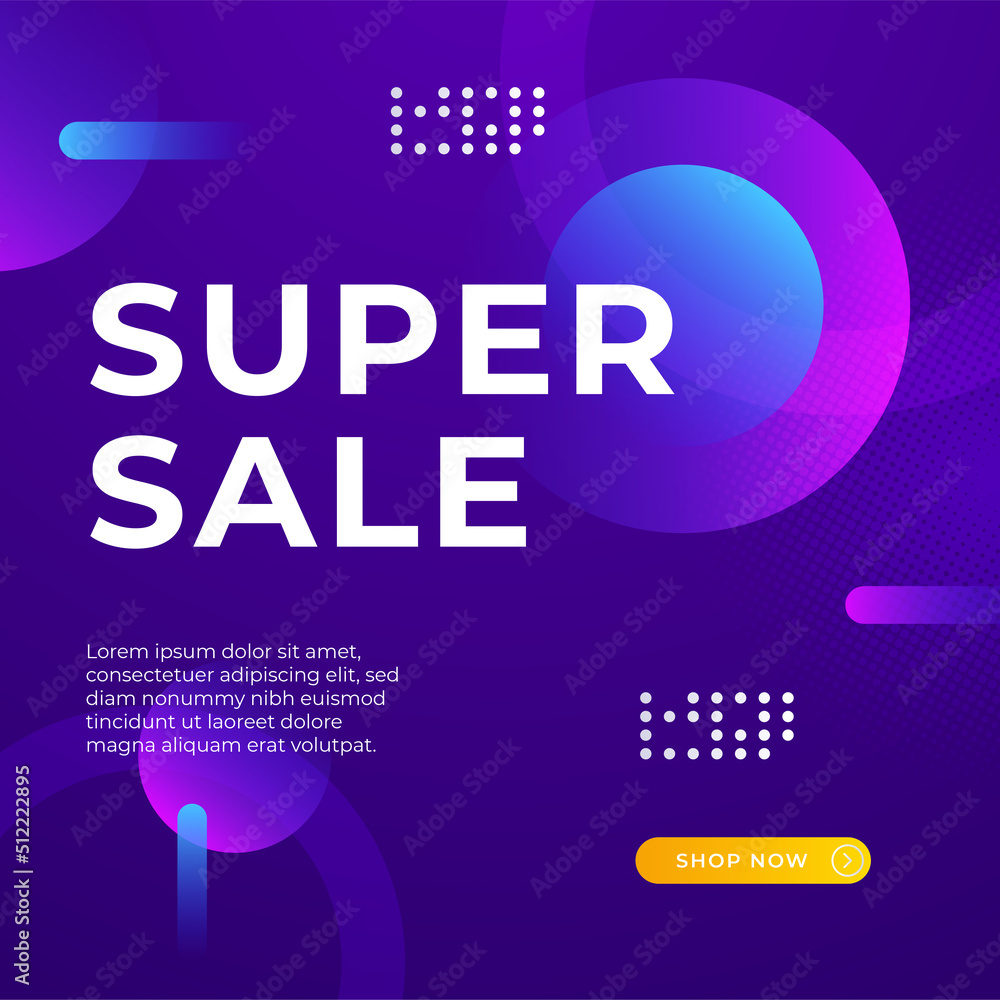 Sale and design background set with colorful abstract shapes. Special ...