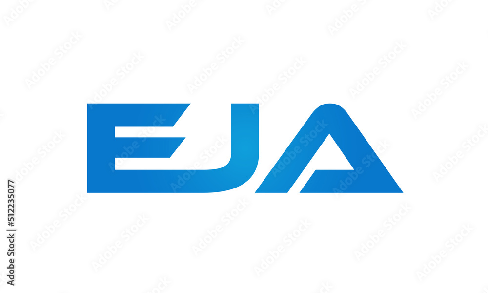 Connected EJA Letters logo Design Linked Chain logo Concept Stock Vector | Adobe Stock