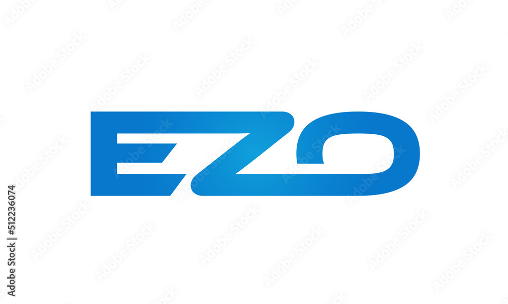 Connected EZO Letters logo Design Linked Chain logo Concept Stock Vector | Adobe Stock