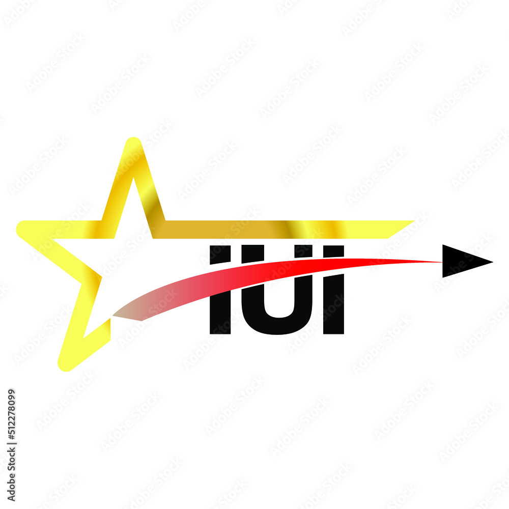 IUI letter logo design. IUI creative letter logo. simple and modern ...