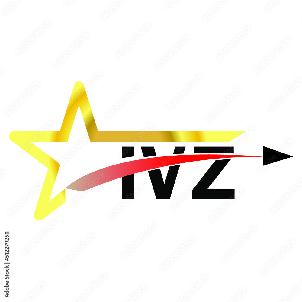 IVZ letter logo design. IVZ creative letter logo. simple and modern ...