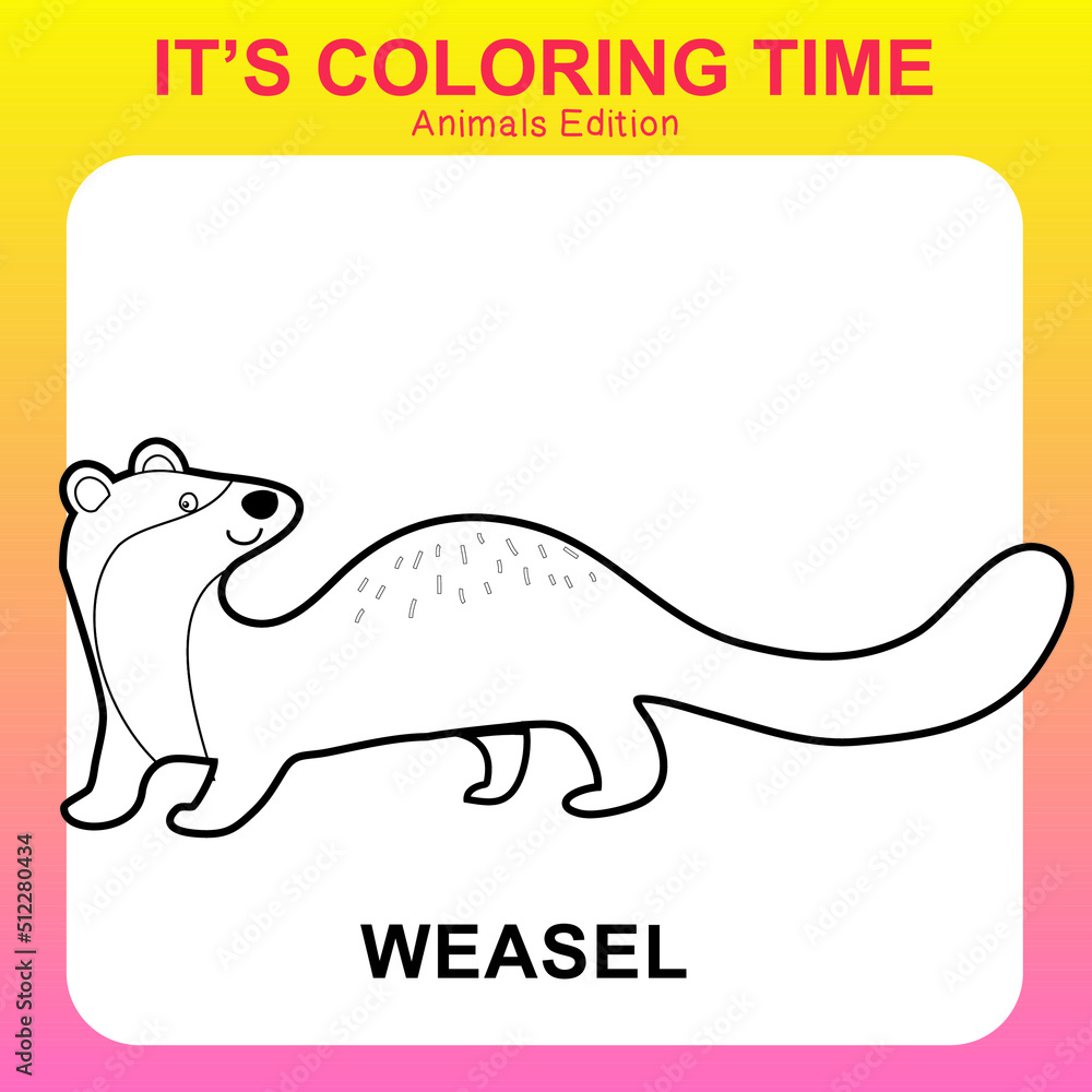 Colouring sheet for children. Printable page for learning. Vector ...