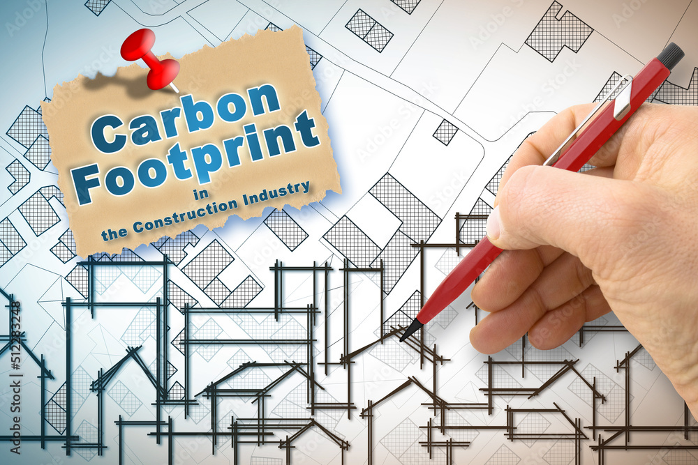 Carbon Footprint in the Construction Industry - Concept with an ...