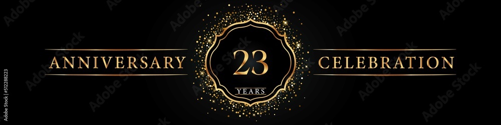 23 years golden anniversary celebration logo. Poster Design for ...