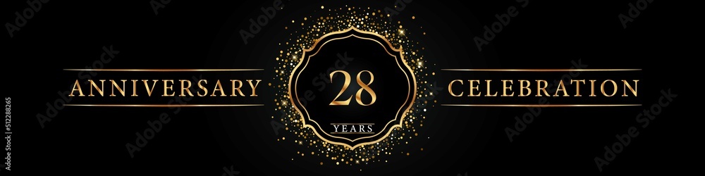 28 years golden anniversary celebration logo. Poster Design for ...
