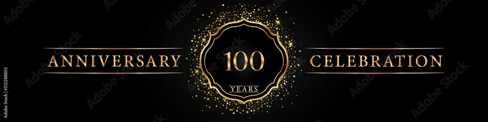 100 years golden anniversary celebration logo. Poster Design for ...