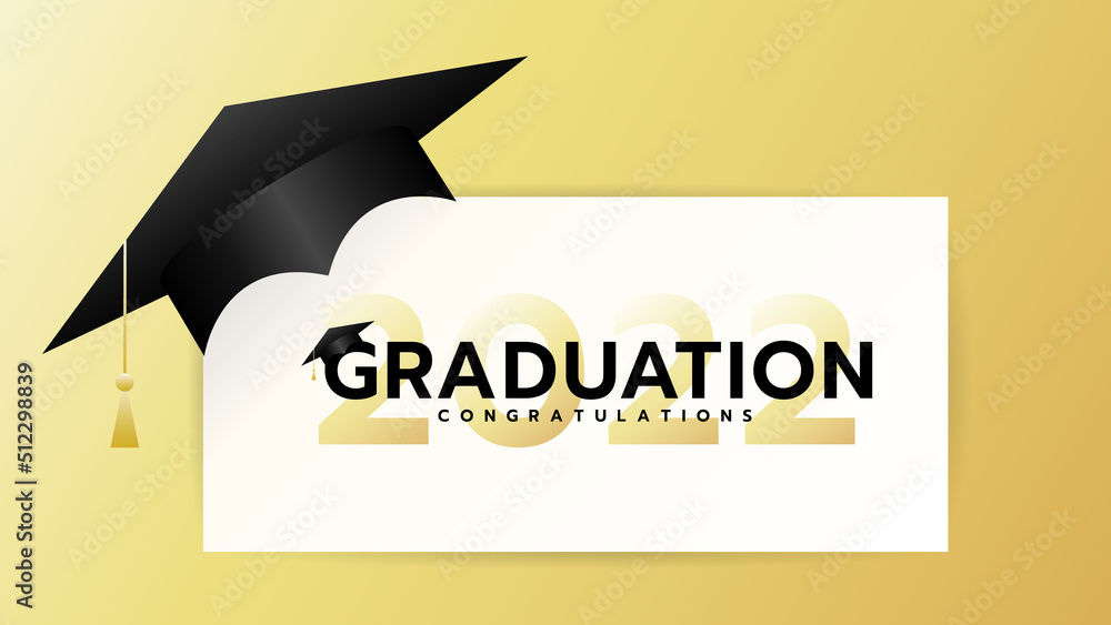 Graduation 2022 with mail and cap in congratulations Class of 2022 ...