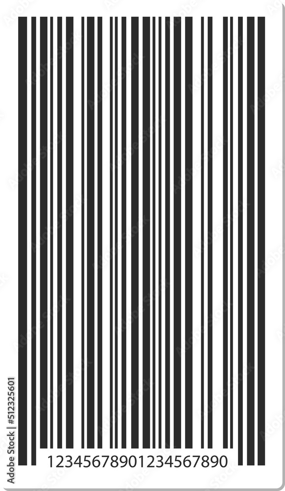 Barcode clipart vector illustration Stock Illustration | Adobe Stock