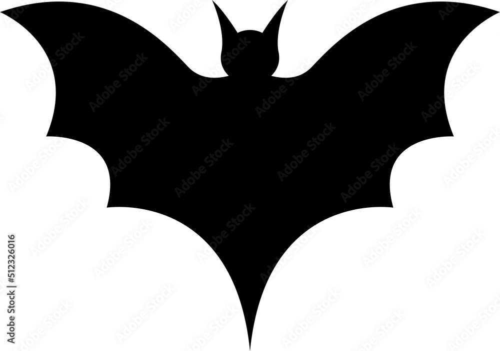 Bat silhouette clipart design illustration Stock Photo | Adobe Stock