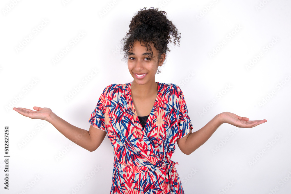 So what? Portrait of arrogant Young African American woman wearing ...