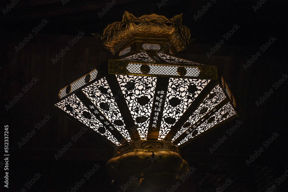 Japanese style of lantern at Kiyomizu-dera Temple in Kyoto, Japan Stock ...