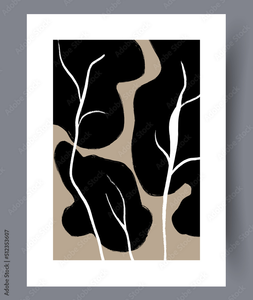 Eccentric modern artworks for print for interior design. Printable ...