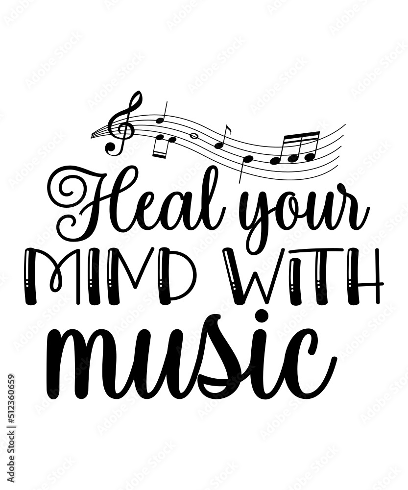 Music Svg, Guitar Svg, Music Clipart, Music Note Svg Cut Files for ...