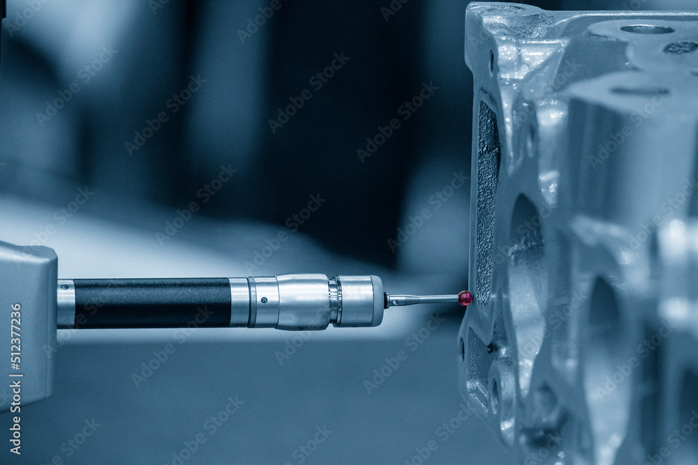 The multi-axis CMM machine measuring the cylinder head parts . Photos ...