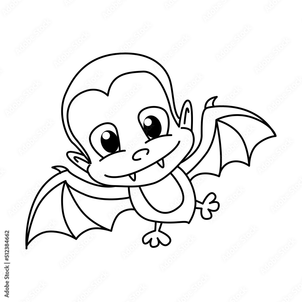 Cute zombie set cartoon coloring page illustration vector. For kids ...