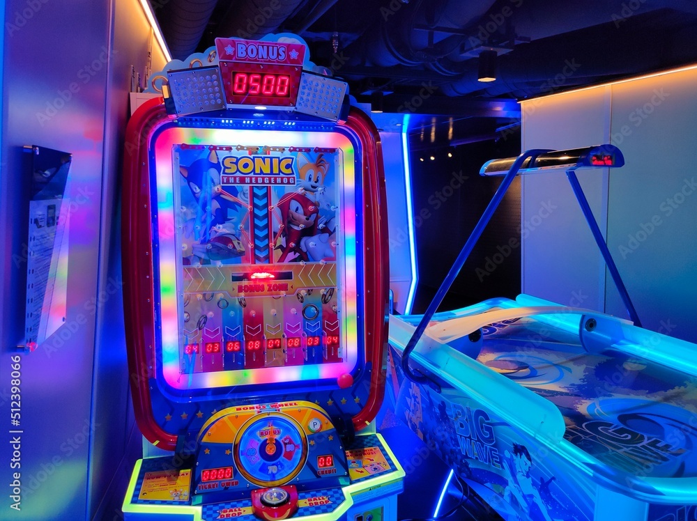 The children slot machines on a cruise ship or cruise liner Oasis of ...