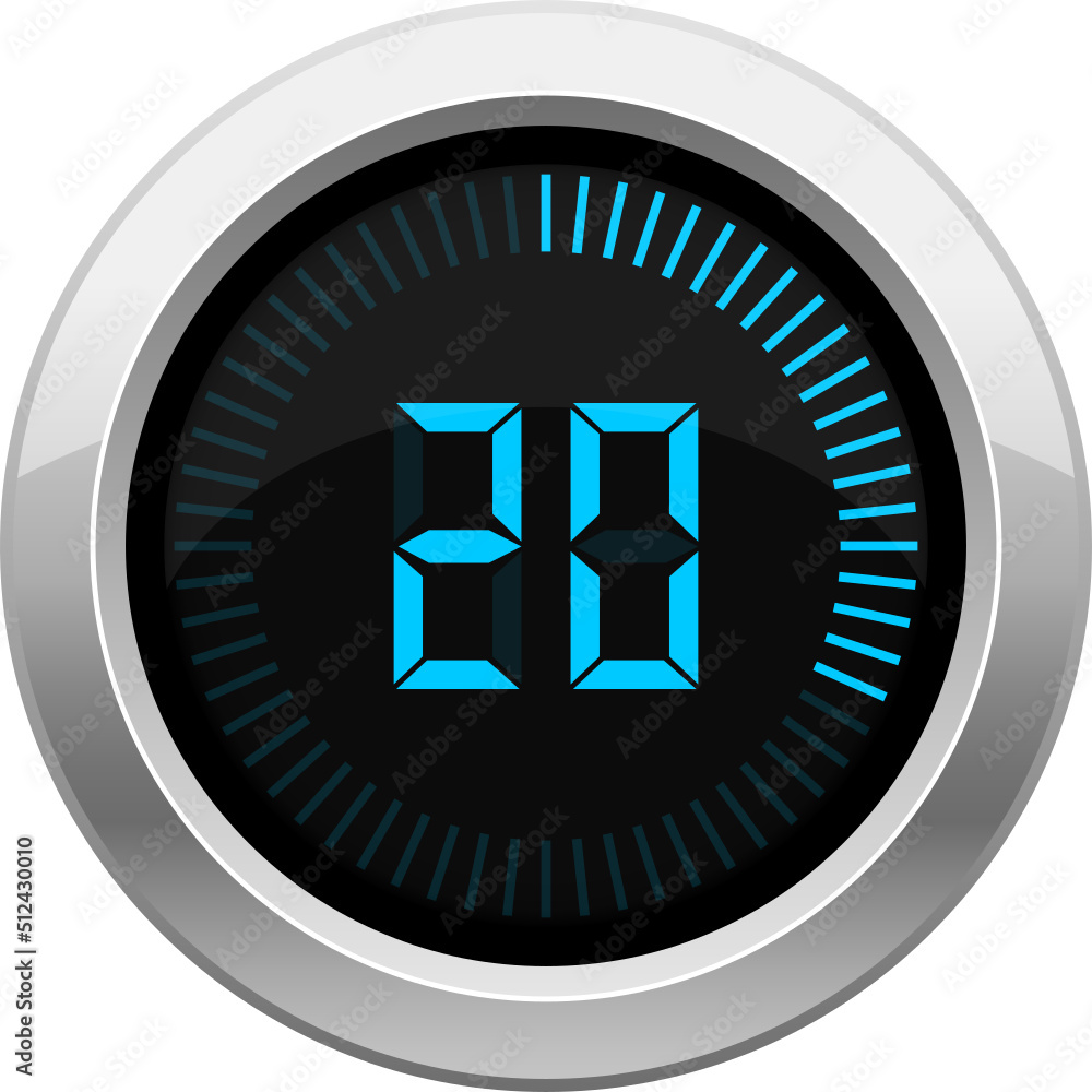 Digital timer clipart design illustration Stock Vector | Adobe Stock