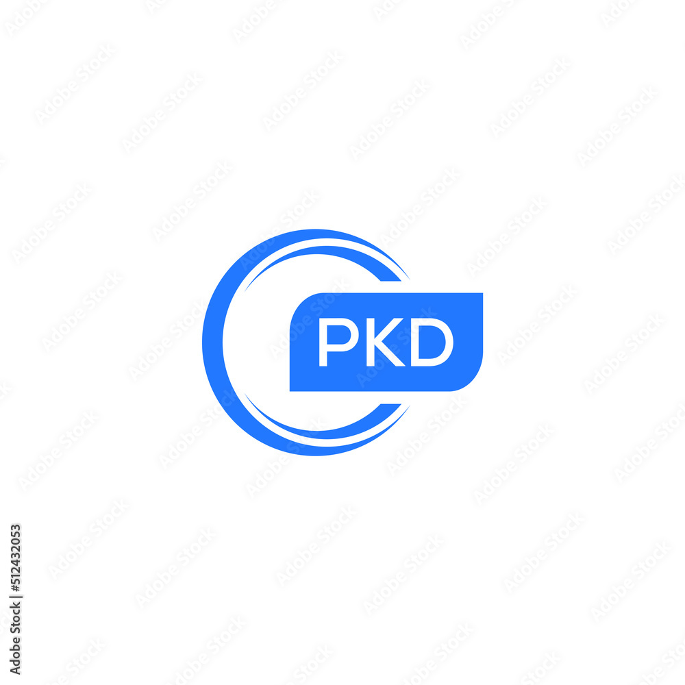 PKD letter design for logo and icon.PKD typography for technology ...