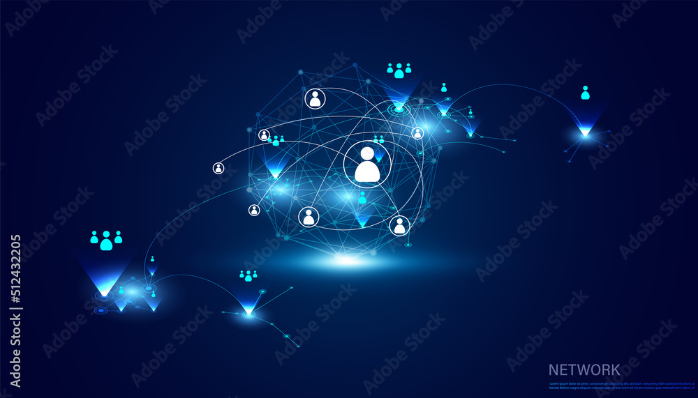 Abstract Technology Communication Borderless Internet 5G Internet of ...