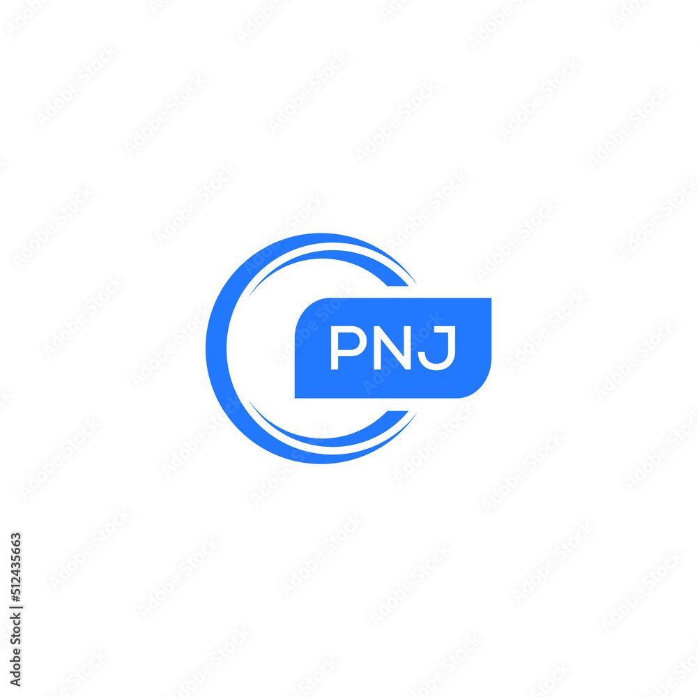 PNJ letter design for logo and icon.PNJ typography for technology ...