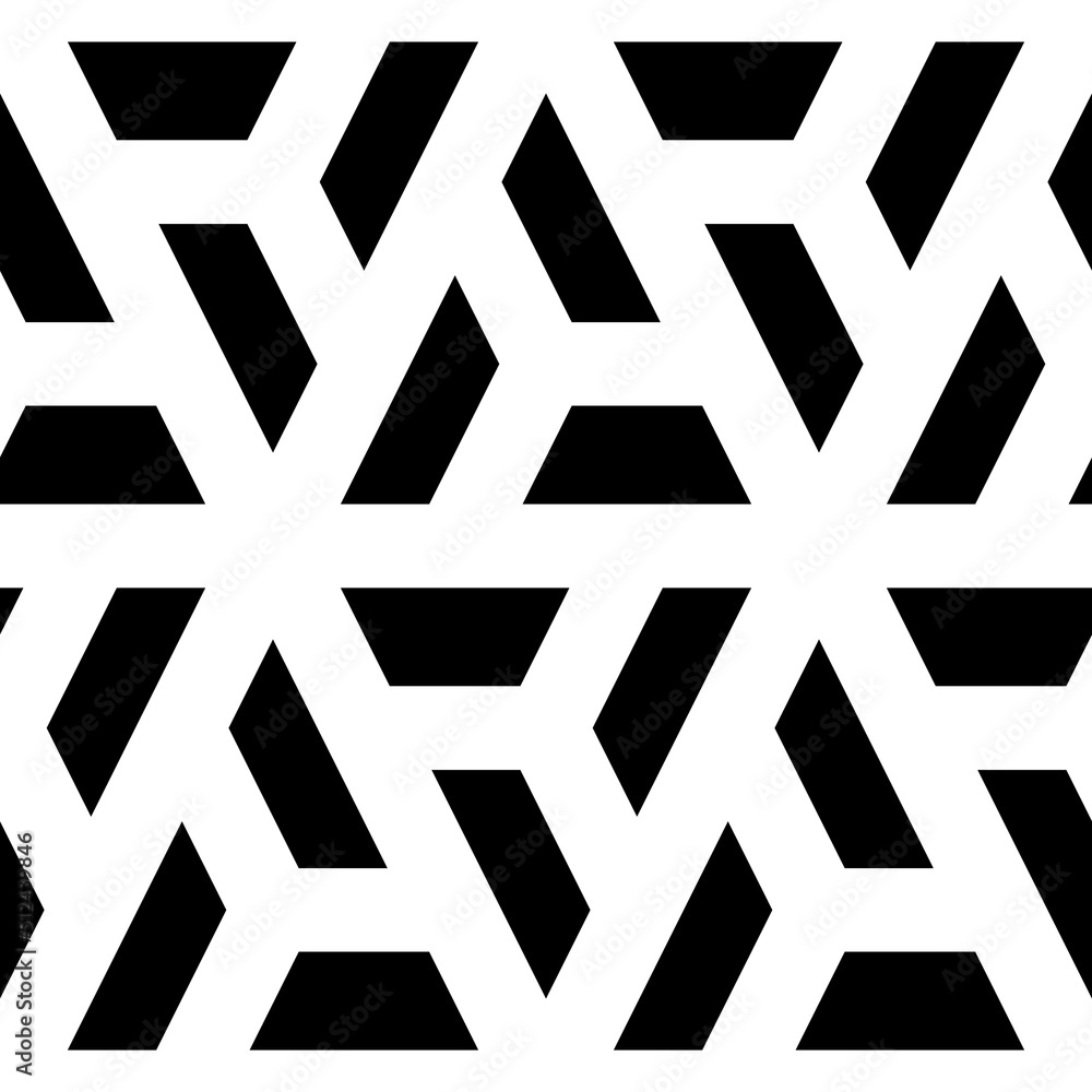 Mosaic. Polygons. Jagged figures ornament. Repeated geometric shapes ...