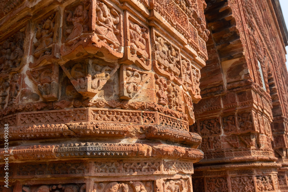 Famous terracotta (fired clay of a brownish-red colour, used as ...