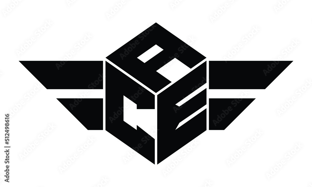 ACE three letter gaming logo in polygon cube shape logo design vector ...