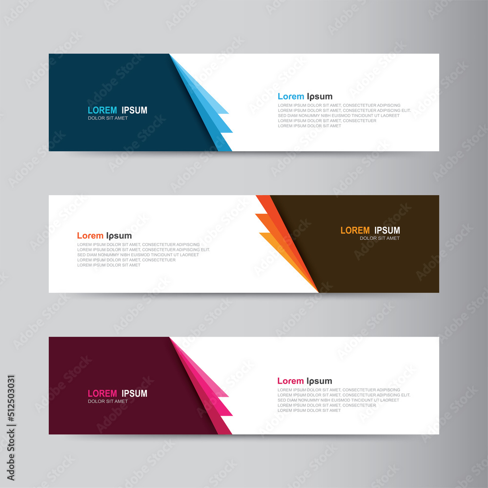 Banner background. Modern template vector design Stock Vector | Adobe Stock