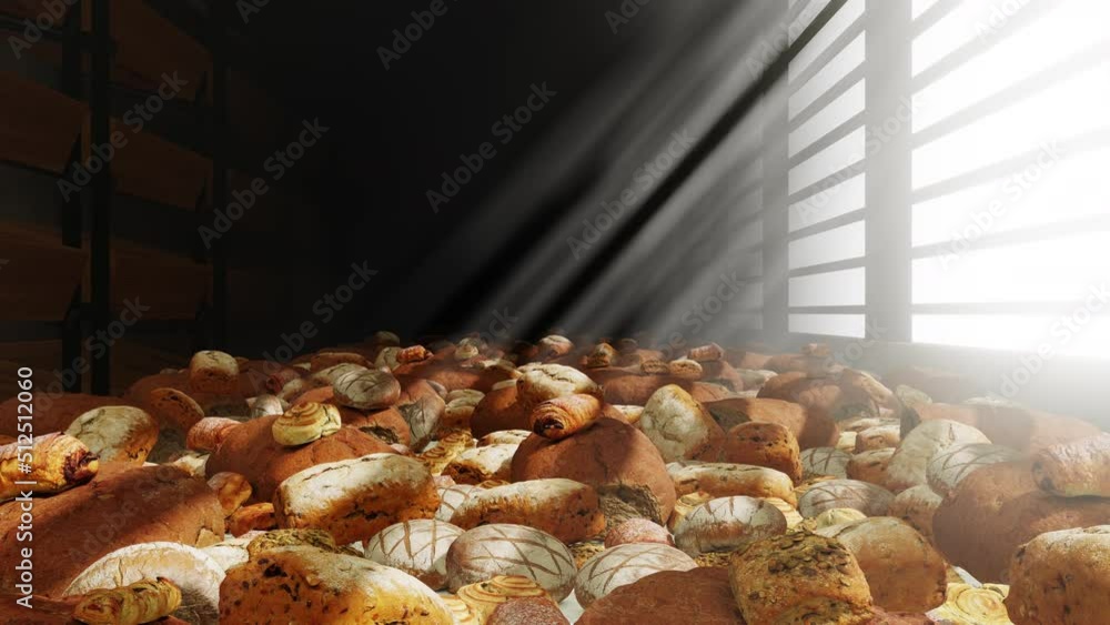 Different Types Of Bakeries is motion footage for cooking documentaries ...