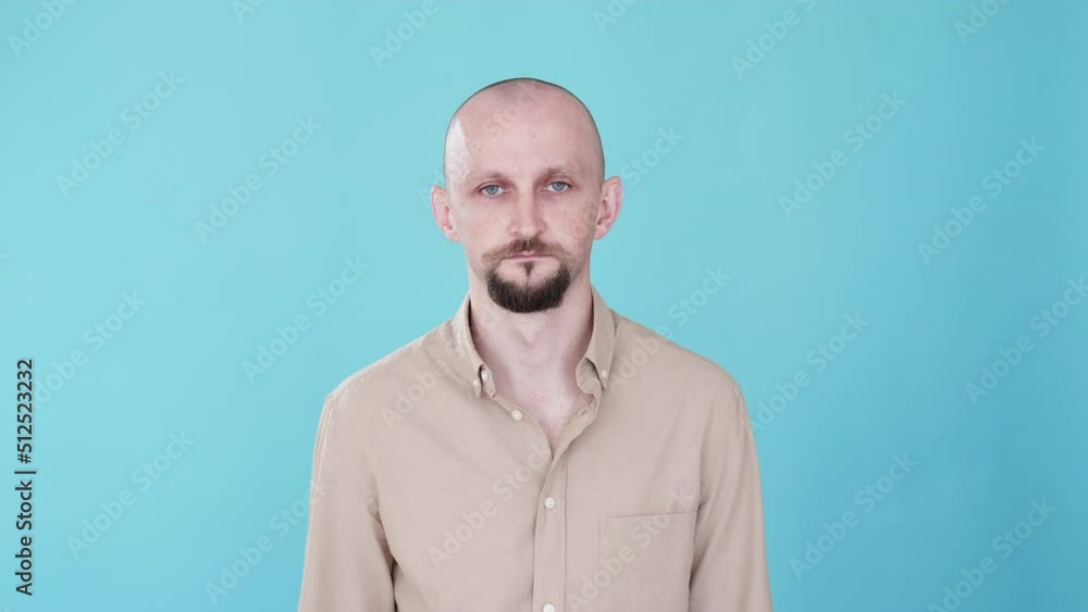 Vidéo Stock Disgust face. Gross grimace. Aversion reaction. Boomerang ...