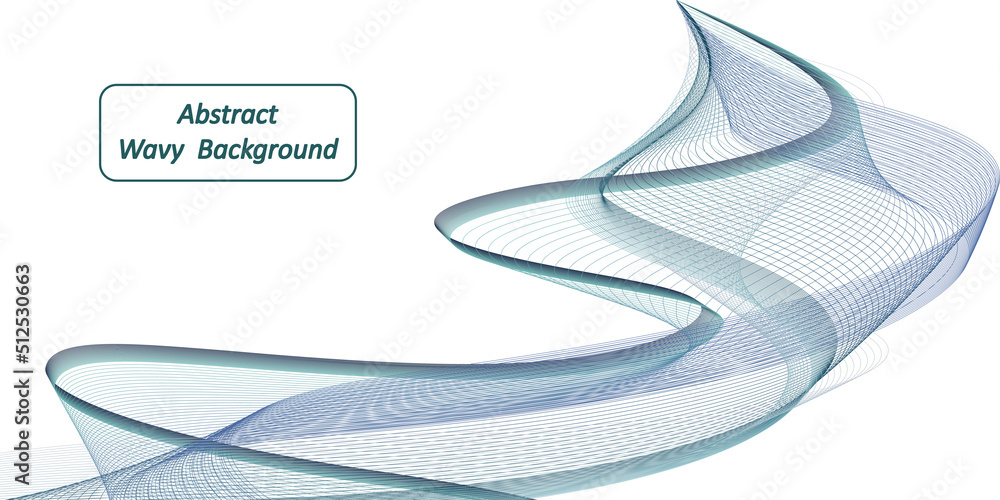 Blue wave swirl swoosh. flowing abstract dynamic twirl. air wind ...