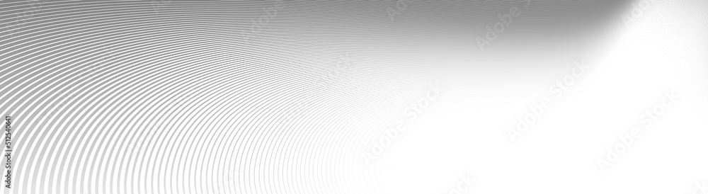 Light grey lines in 3D perspective vector abstract background, dynamic ...