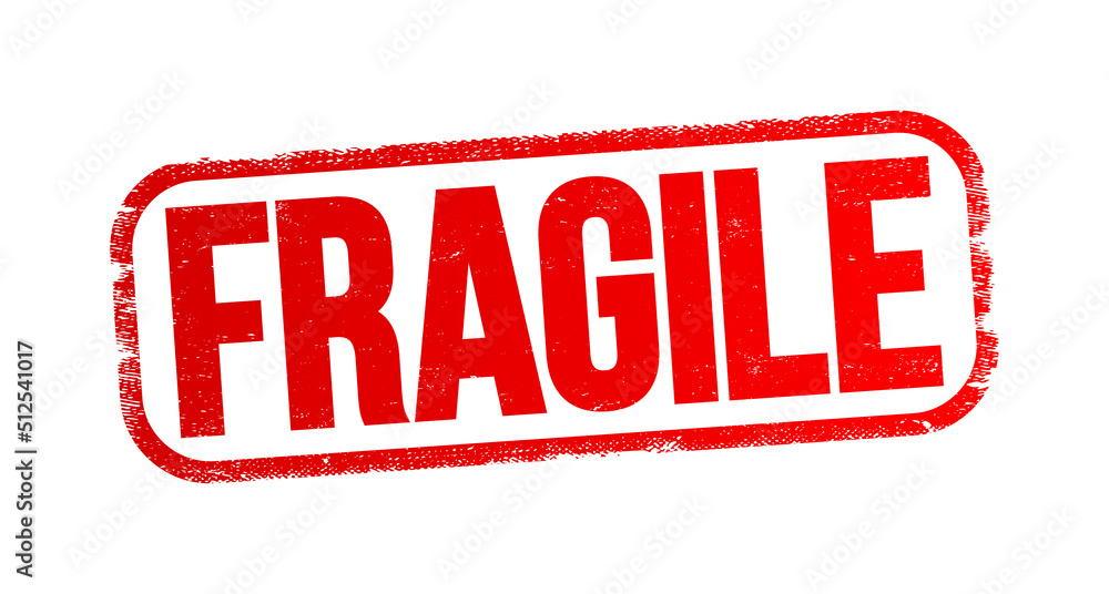 FRAGILE text stamp, cargo and delivery concept background Stock Vector ...