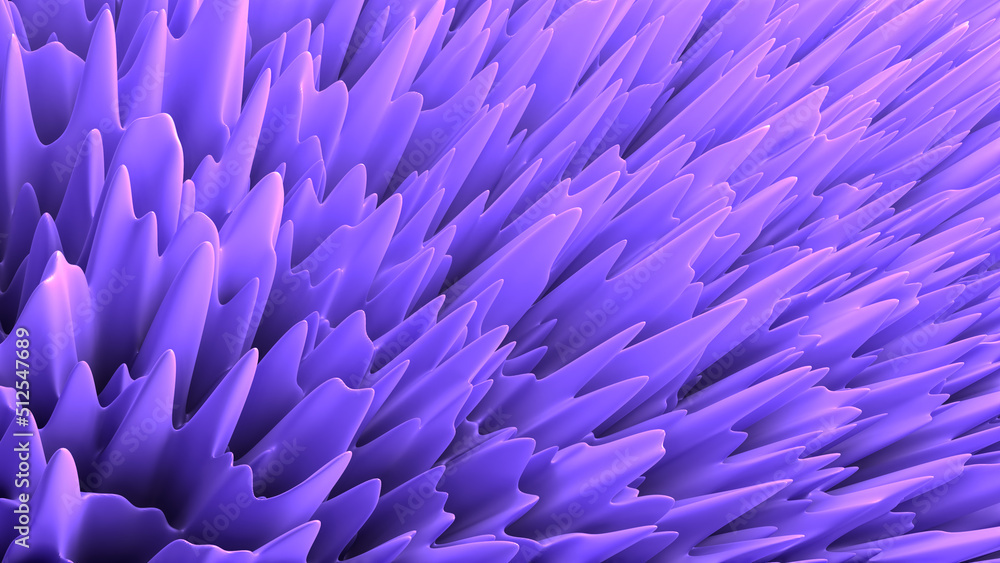 Spiky Abstract 3D Backgrounds. Futuristic texture 3D illustration ...