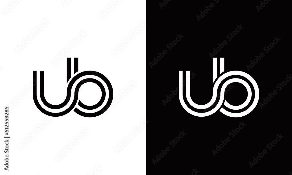 ub letter lineart logo Stock Vector | Adobe Stock