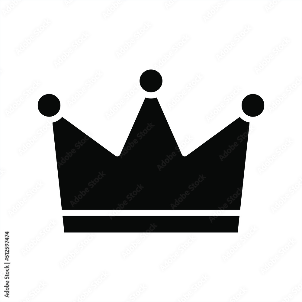 Crown Icon in trendy flat style. Crown symbol for your web site design ...