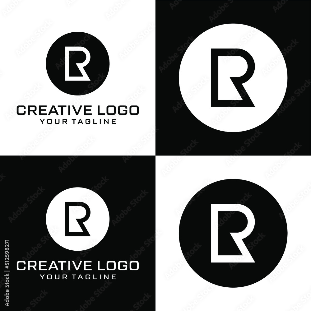 Creative letter r logo design vektor Stock Vector | Adobe Stock
