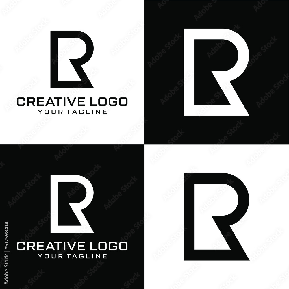 Creative letter r logo design vektor Stock Vector | Adobe Stock