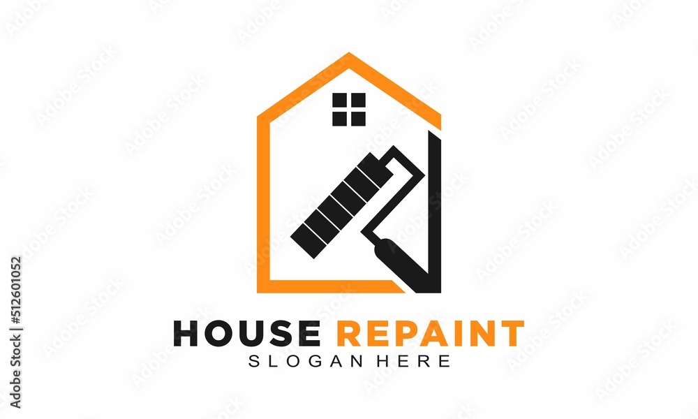 Poster House repaint simple vector logo – Wall Art | UkPosters
