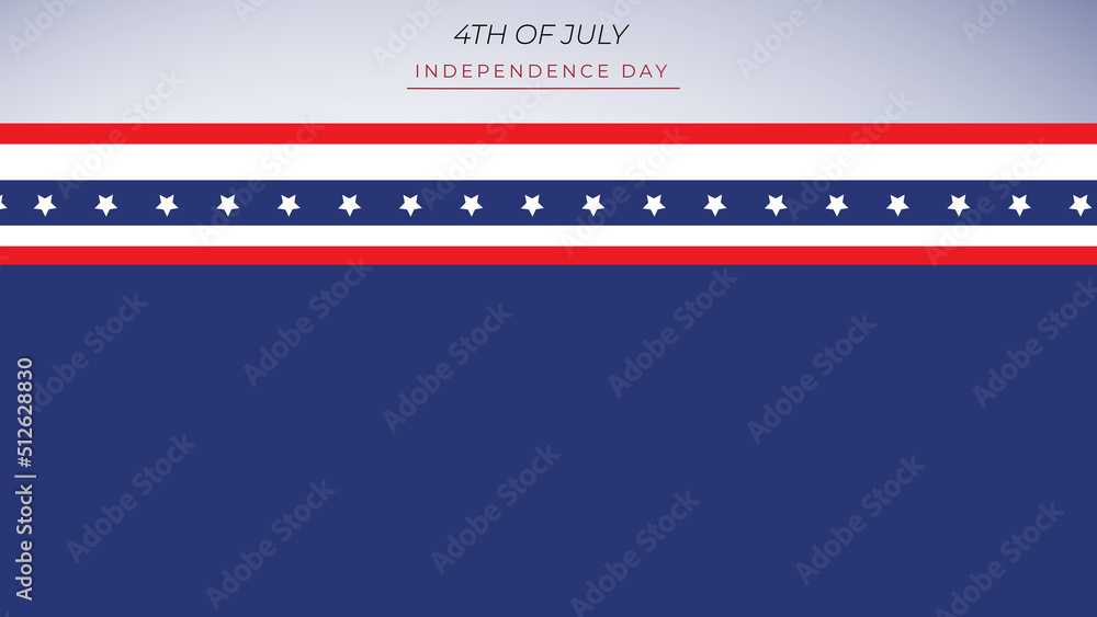 Happy 4th of July fireworks - Independence Day USA blue background with ...