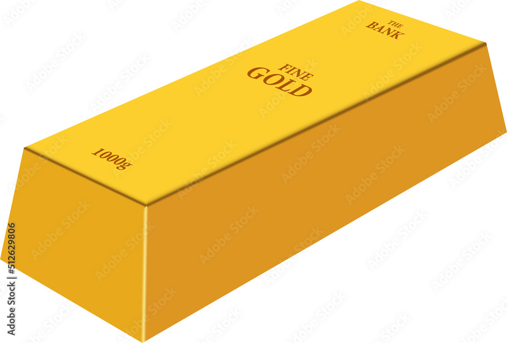 Gold bar clipart design illustration Stock Illustration | Adobe Stock