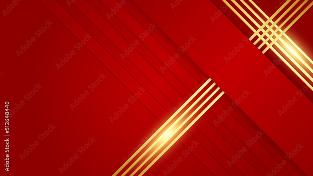 Modern red gold background vector illustration Stock Vector | Adobe Stock