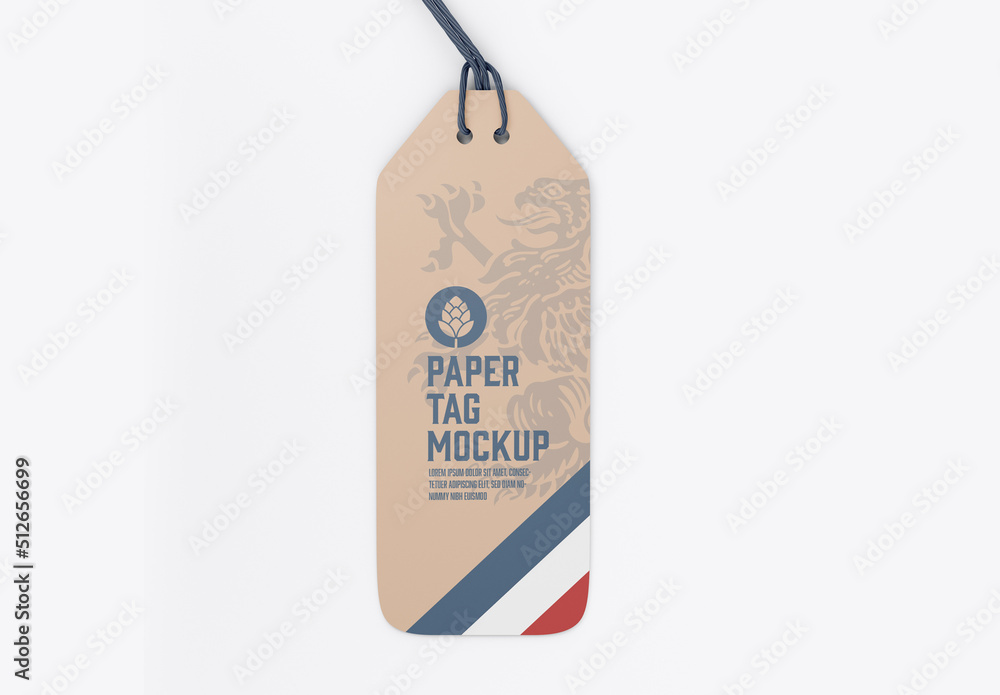 Paper Tag Mockup Stock Template | Adobe Stock